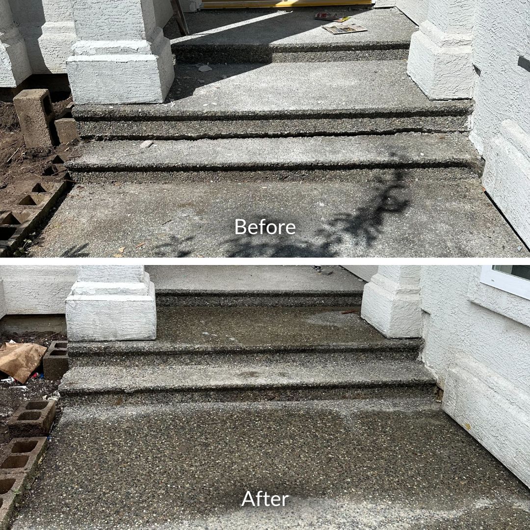 Quick, Easy Fix Concrete Stairs | True Level Vancouver BC Quick, Easy Fix Concrete Stairs | True Level Vancouver BC