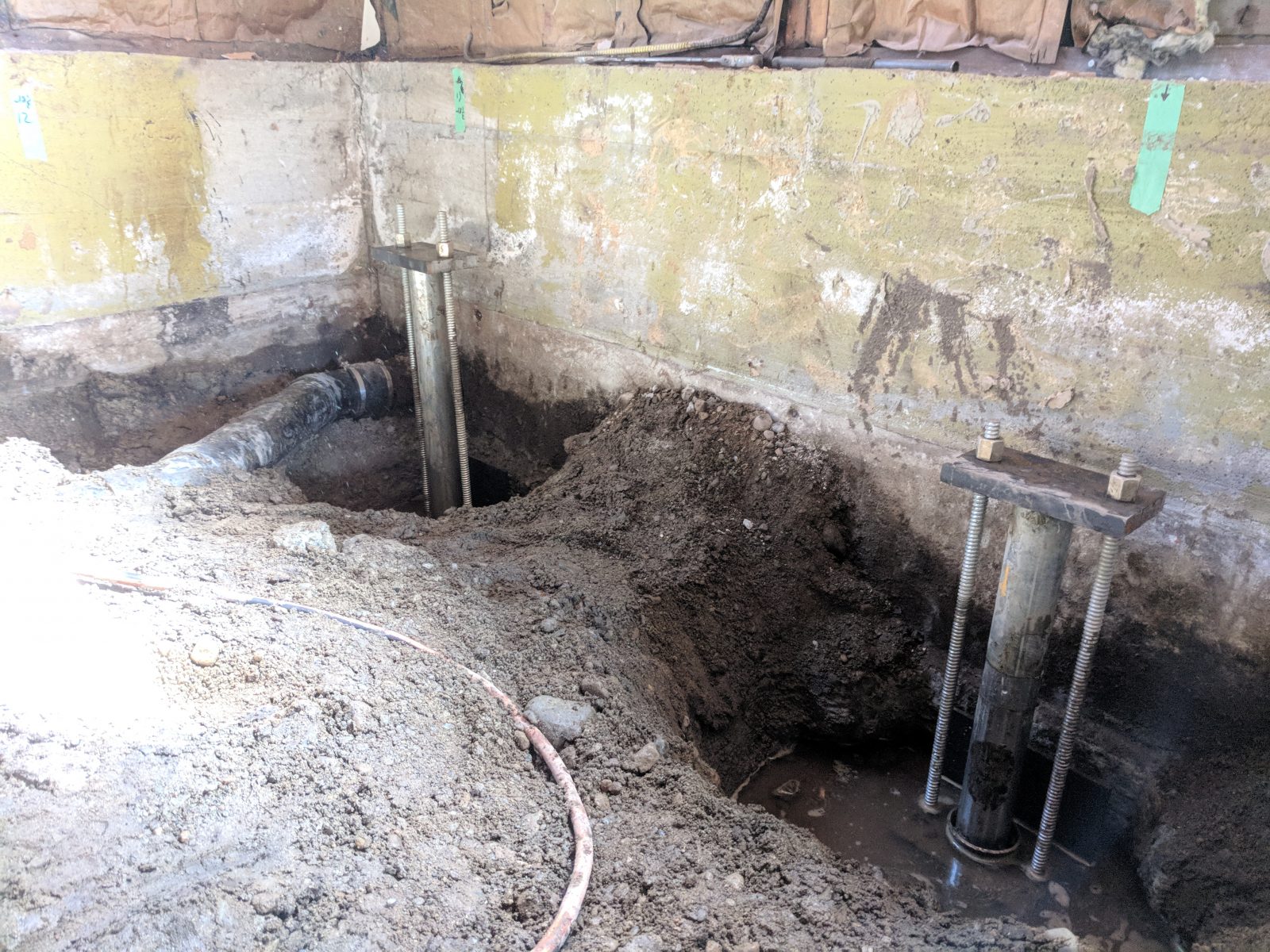 Lifting Sunken Foundation - 18.5 Inch Lift | True Level