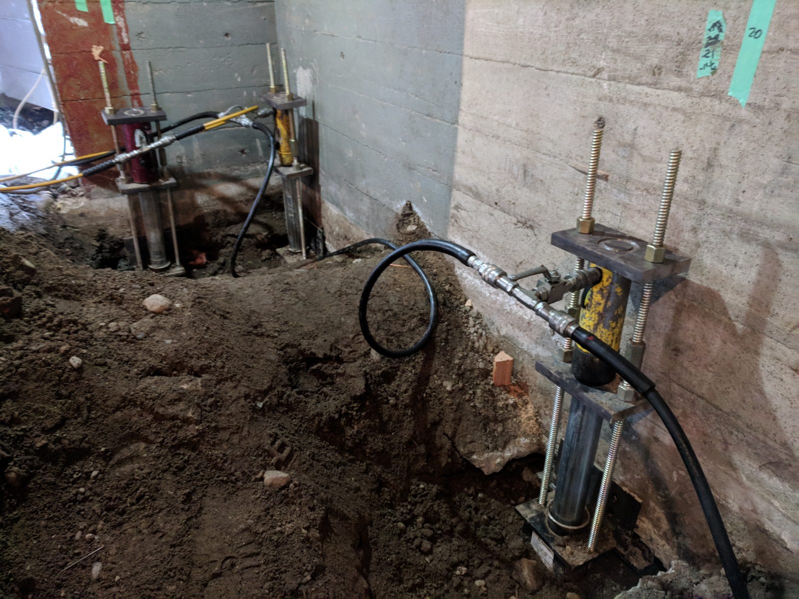 Lifting Sunken Foundation - 18.5 Inch Lift | True Level